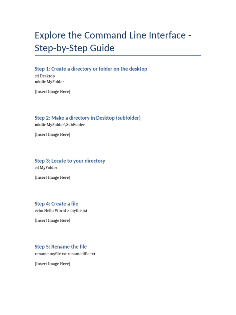 Command Line Interface Guide | PDF