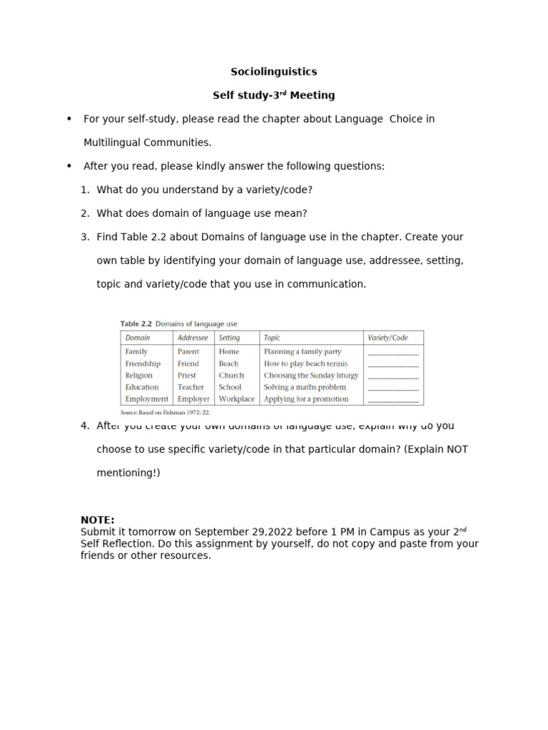 2nd Self Reflection | PDF