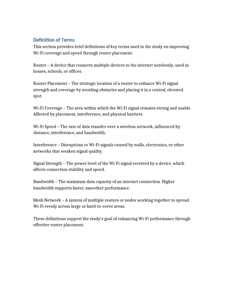 Router Definition and Placement Guide | PDF