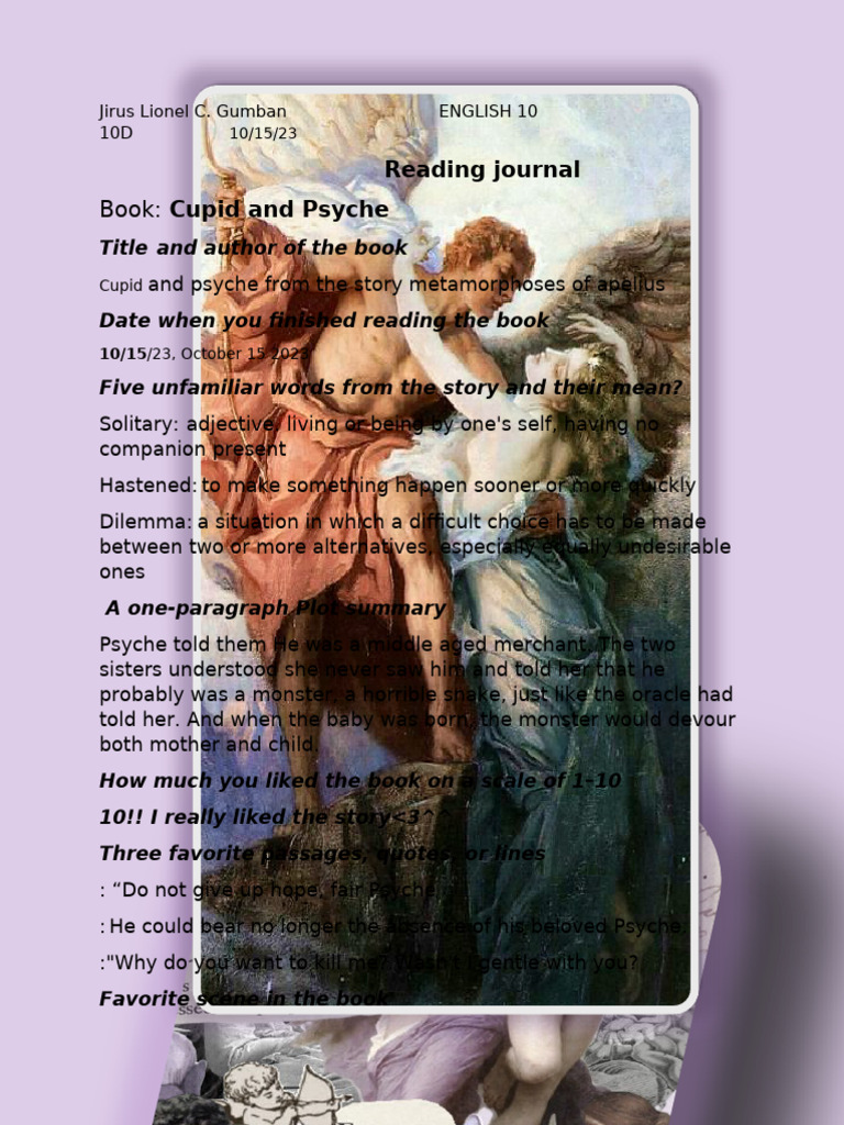 CUPID AND PSYCHE | PDF | Roman Mythology | Aphrodite