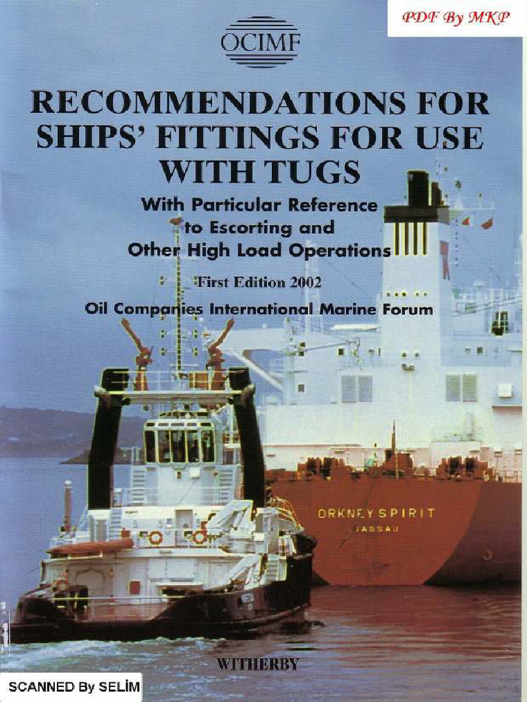 Recommendations For Ships' Fittings For Use With Tugs | PDF