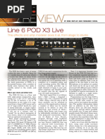 POD X3 Live User Manual Overview | PDF | Electricity | Sound