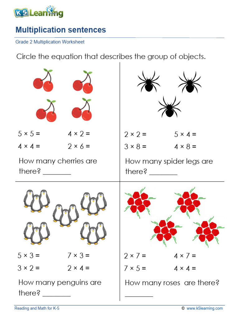 Grade 2 Multiplication Worksheets | PDF