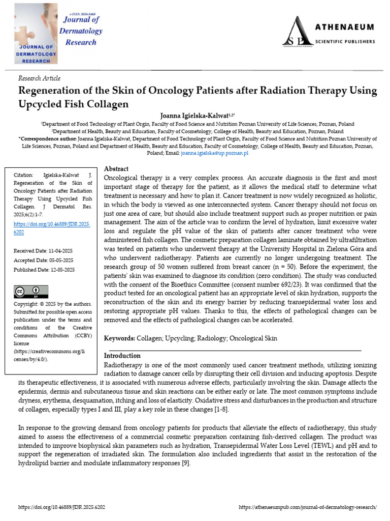 Regeneration of The Skin of Oncology Patients After Radiation Therapy ...