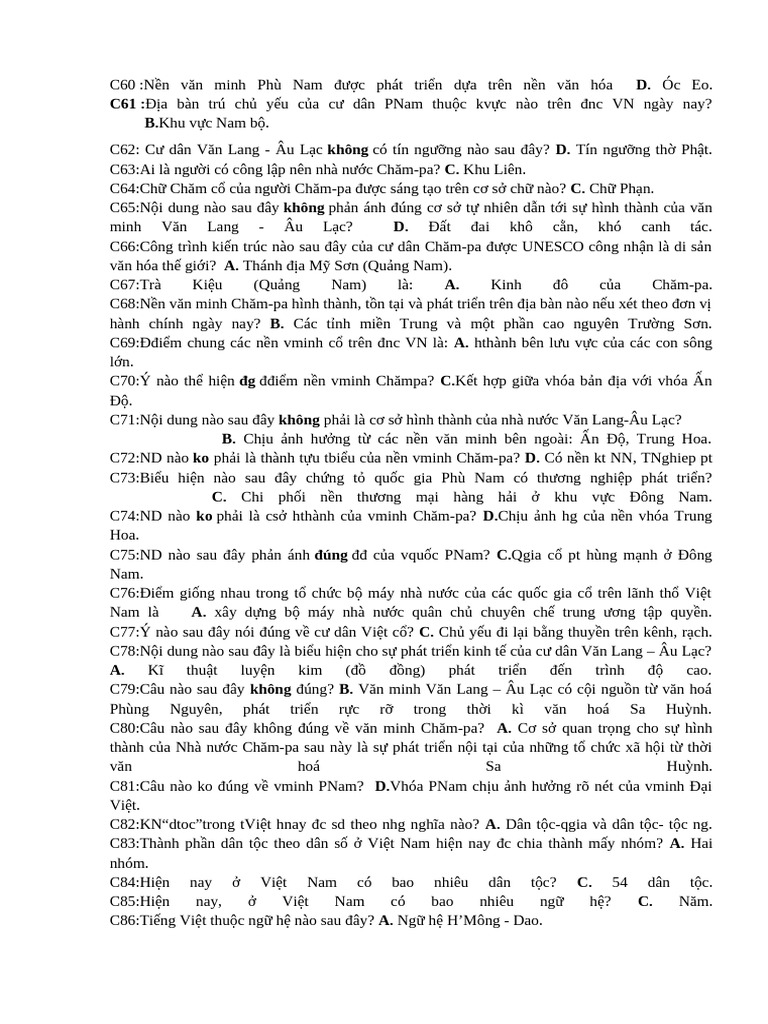 D. C61: B. Không D. C. C. Không D. A. A. B. A. ĐG C. Không B. Ko D. C. Ko D. Đúng C | PDF