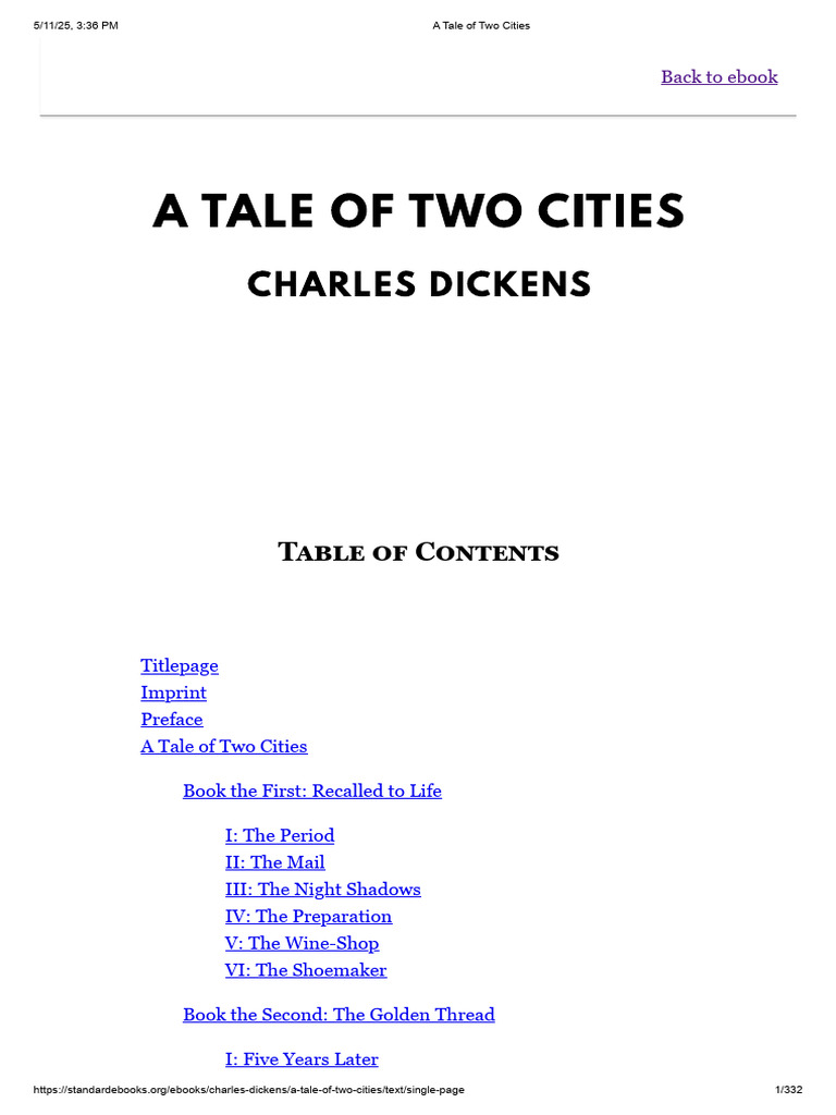 A Tale of Two Cities | PDF | Public Domain