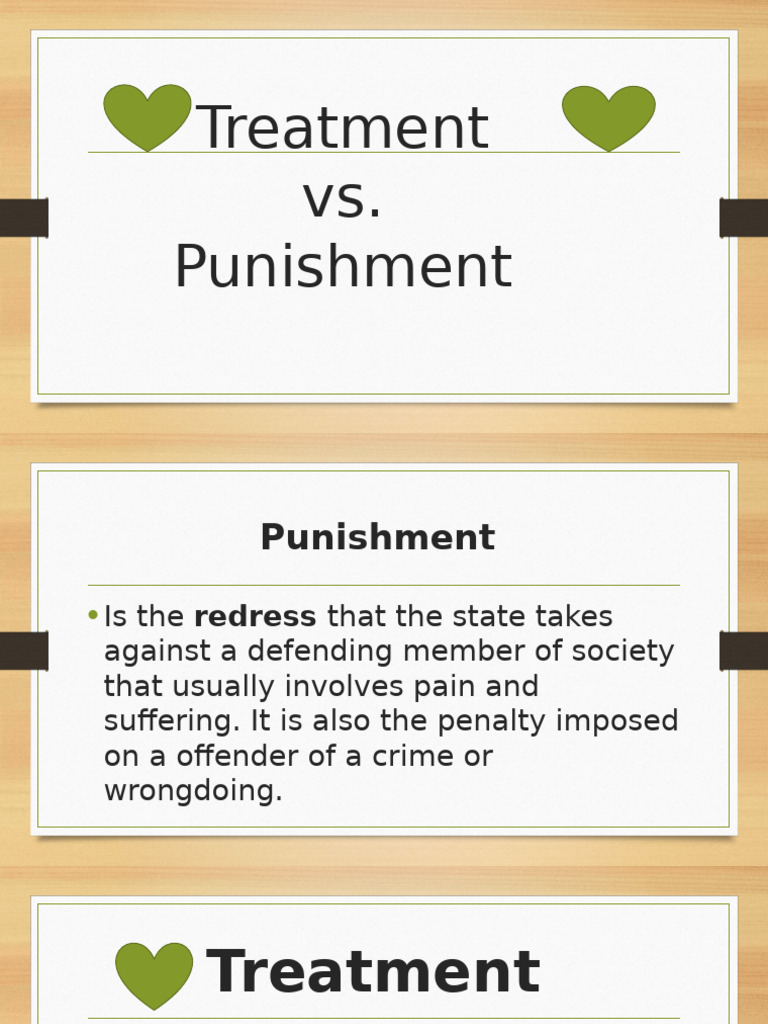 Treatment vs. Punishment | PDF | Capital Punishment | Punishments