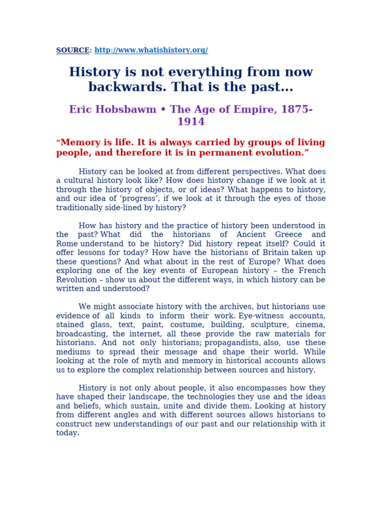 ΙΑΚΑ 4.WHAT IS HISTORY | PDF | Historian | Liberal Arts Education