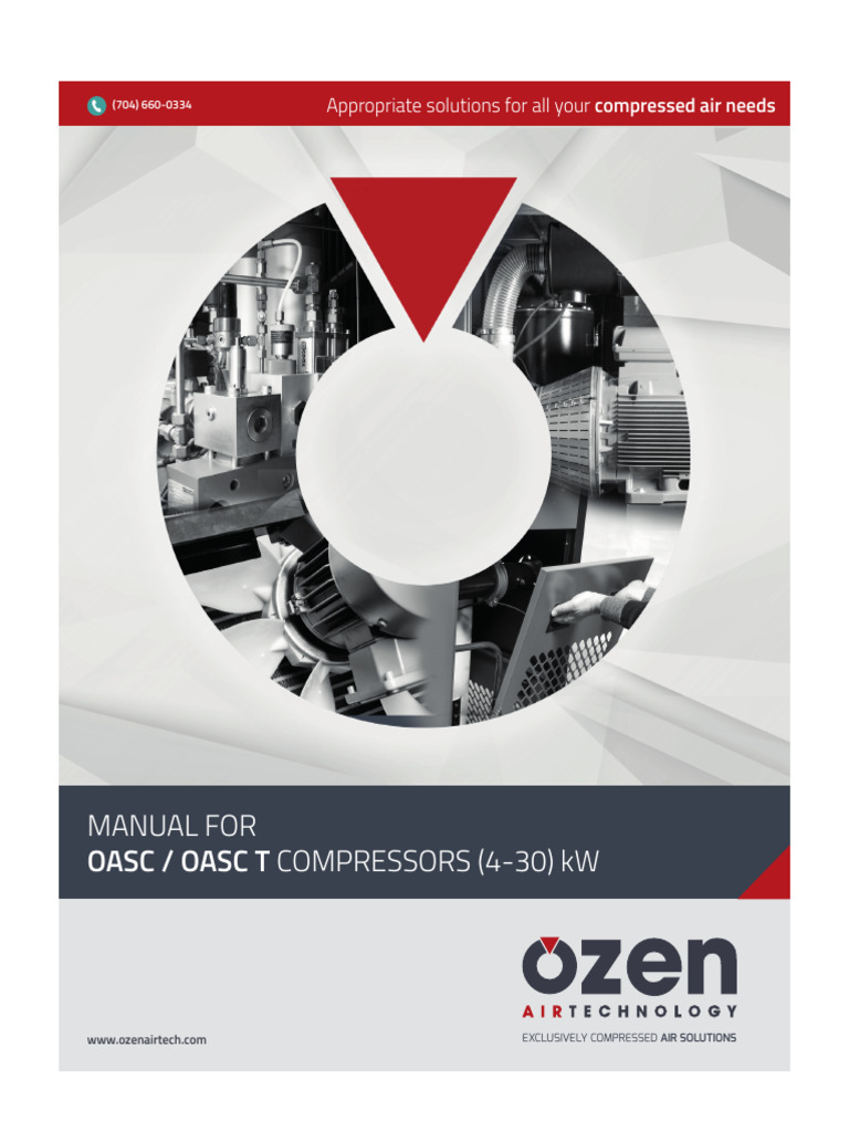 OZEN OASC 4 30 Belt Drive Compressor Manual | PDF | Ventilation ...