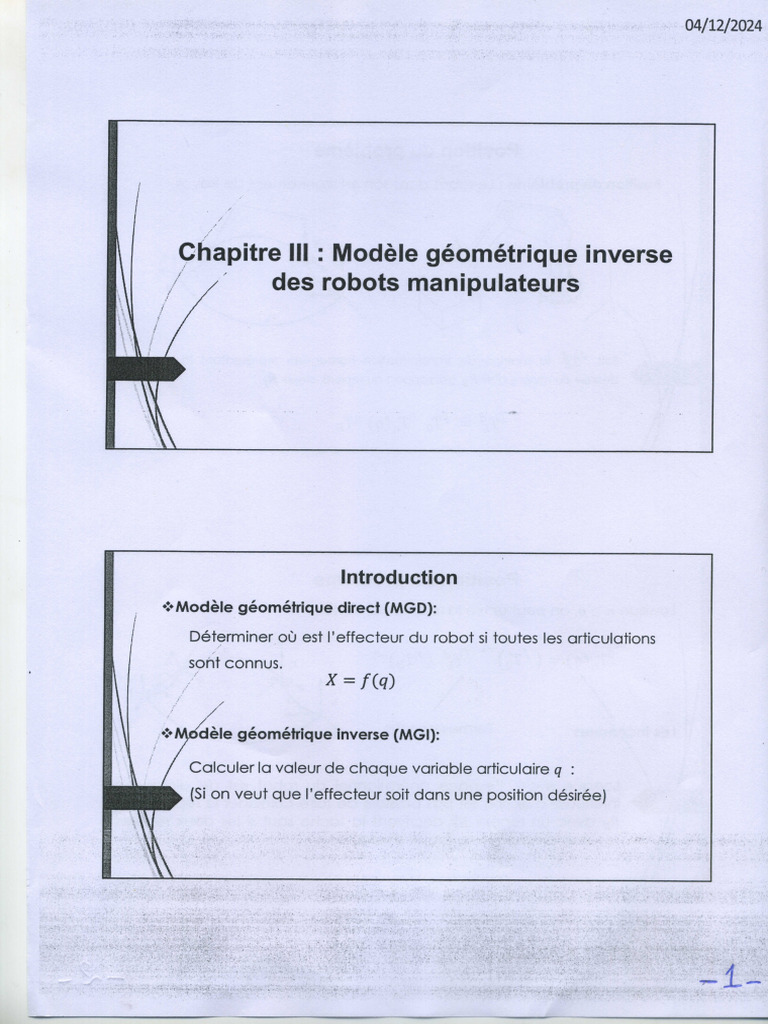 Chapitre III MGI | PDF