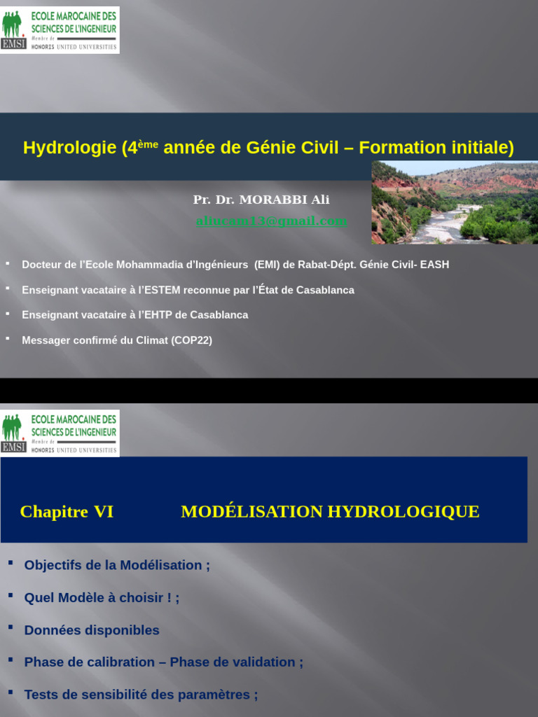 Chapitre 6 - Modélisation Hydrologique | PDF | Modèle mathématique