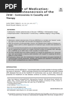 Oral Health Management for MRONJ Risk | PDF | Dental Implant | Osteoporosis