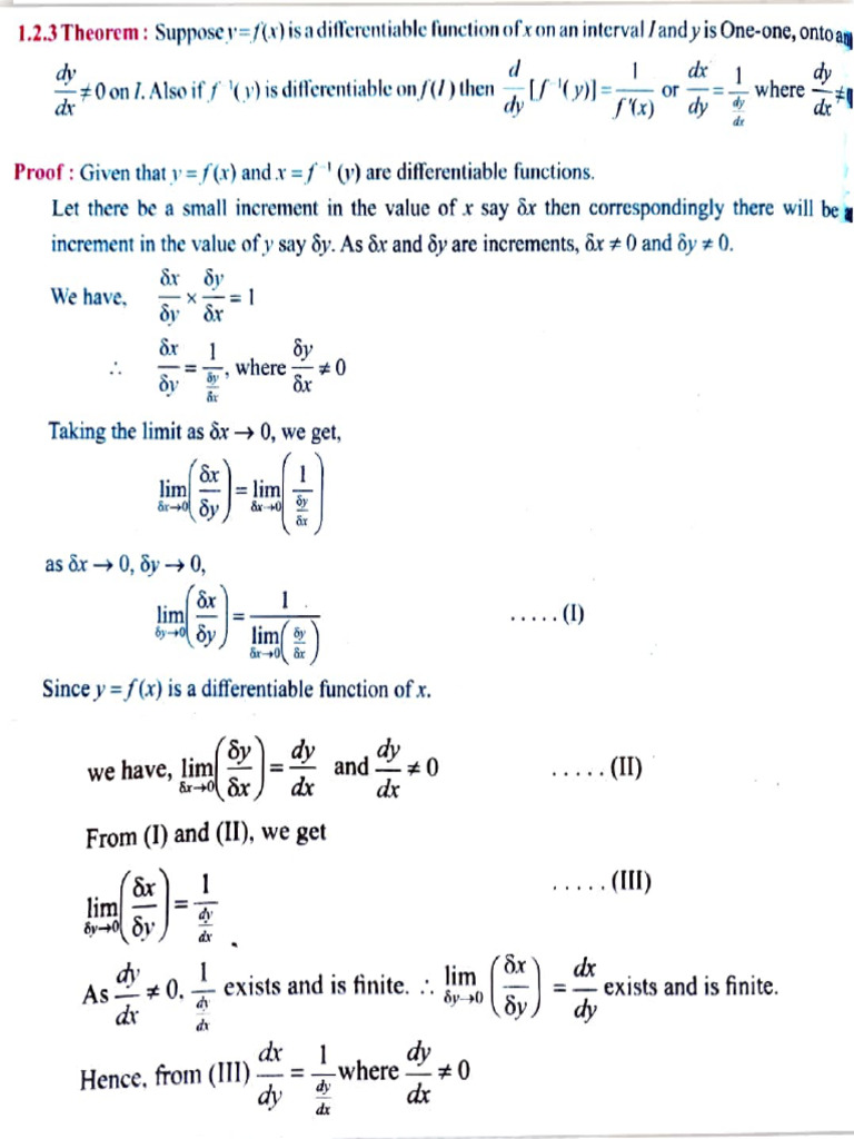 Mathematics Imp Theorems | PDF | Function (Mathematics) | Functions And Mappings