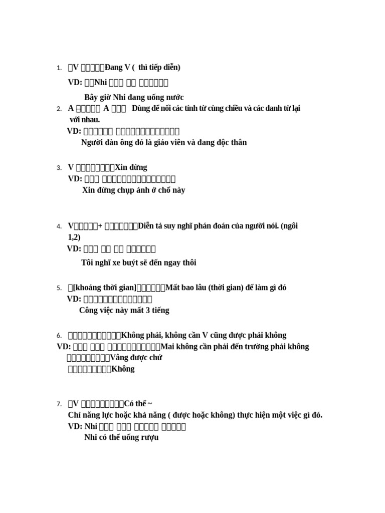 T NG H P NG Pháp N5 | PDF