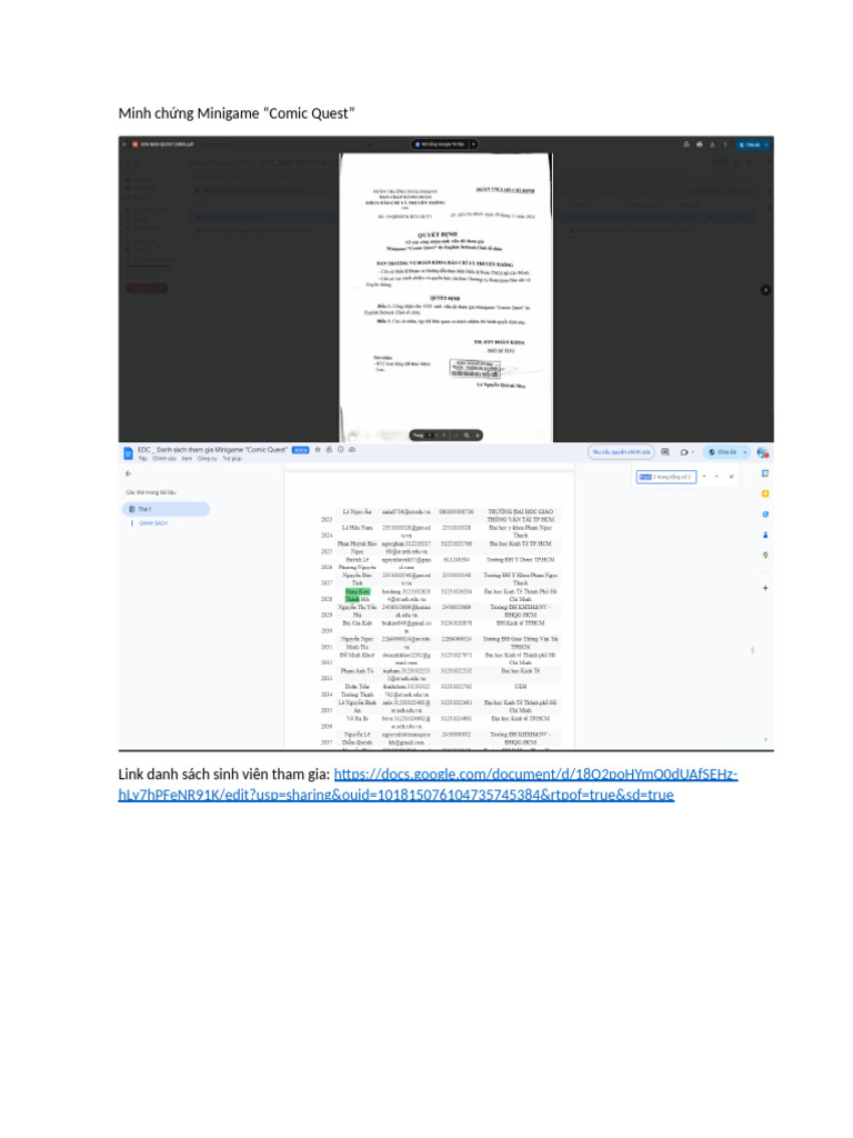 Minh CH NG Minigame Comic Quest | PDF