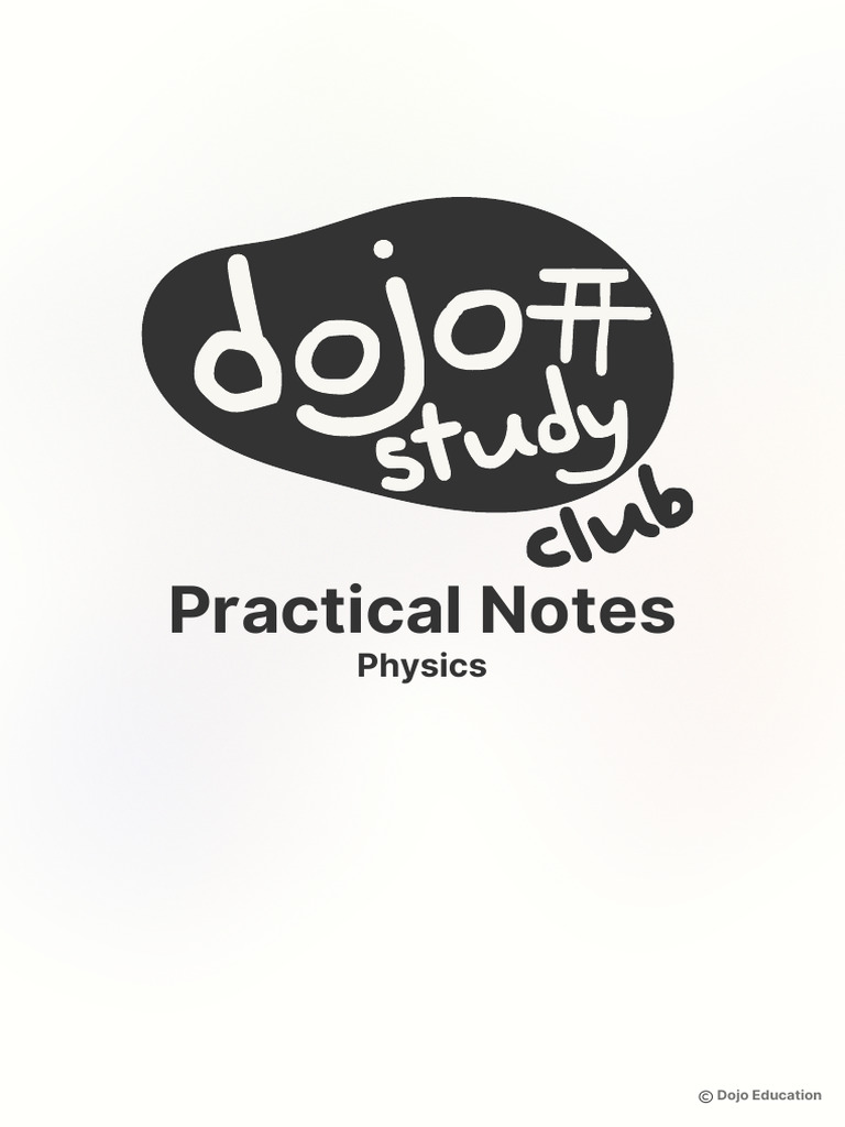 Physics Practical Summary Notes Pdf Significant Figures Experiment 6271