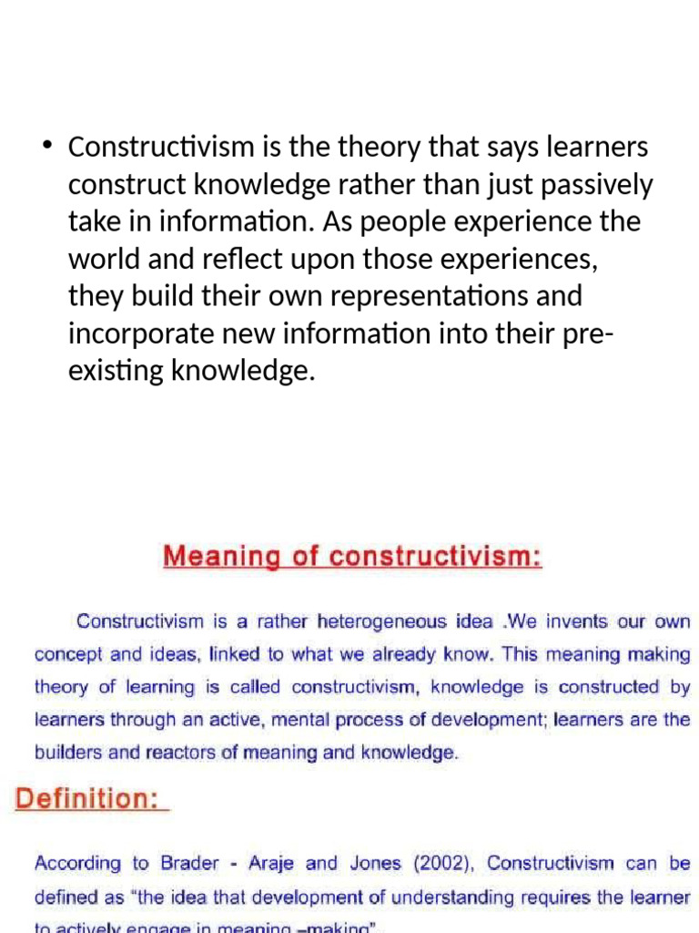 Constructivism | PDF