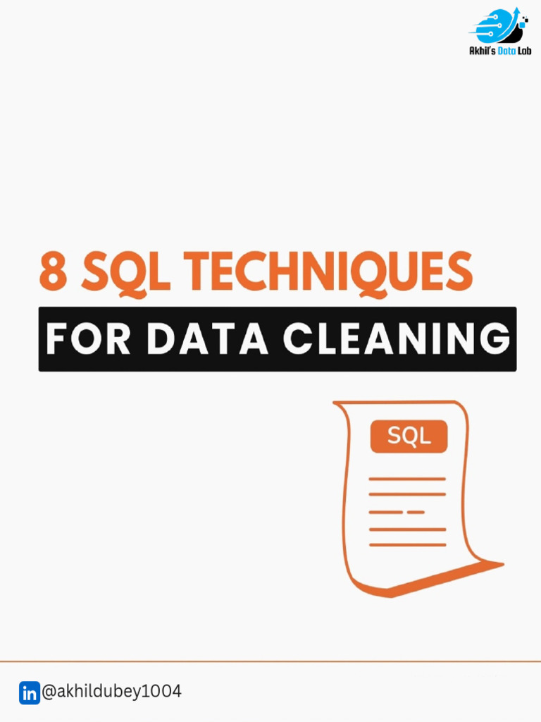 SQL Data Cleaning Techniques | PDF