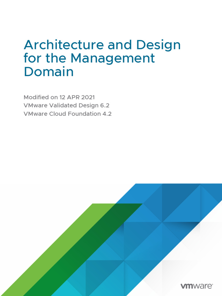 Vmware Validated Design 62 SDDC Architecture Design Management Domain | PDF | Virtualization ...