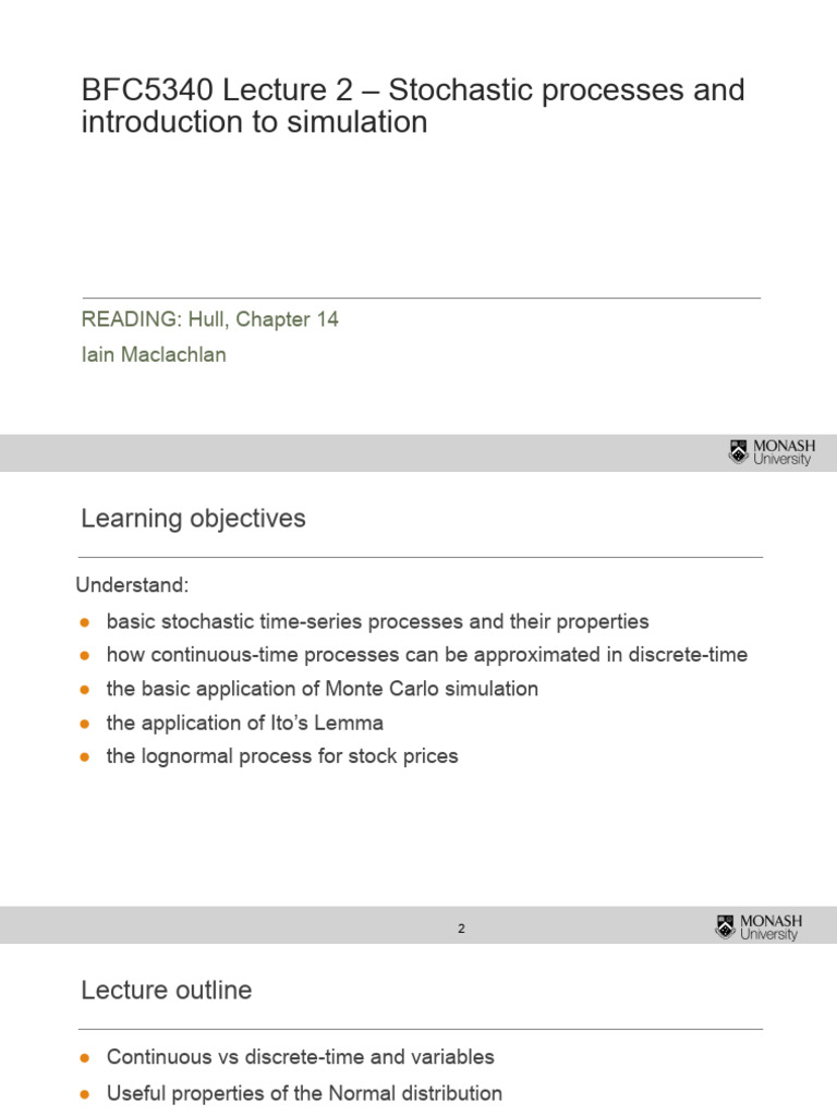 BFC3340 Total Lectures - Giáo Trình TRG MONASH | PDF | Option (Finance ...