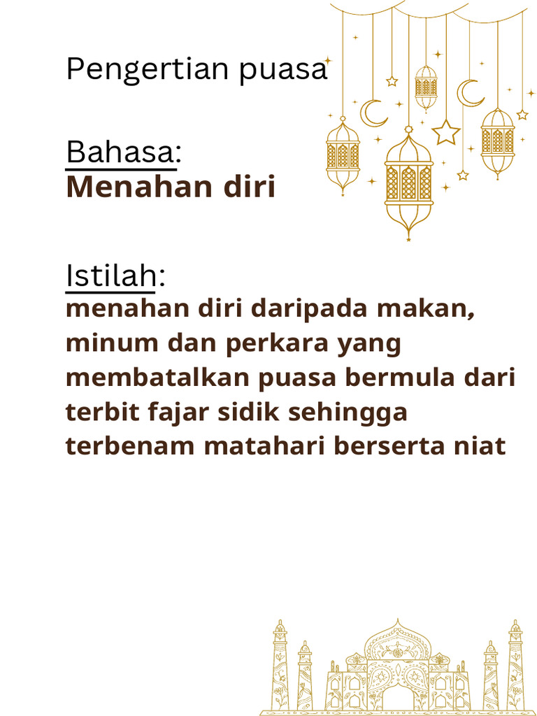 Pengertian Puasa | PDF