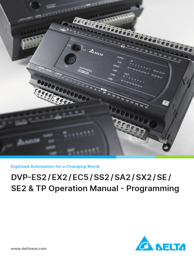 Delta Ia PLC DVP Es2 Ex2 Ec5 Ss2 Sa2 Sx2 Se Se2 TP PM en 20250429 | PDF ...