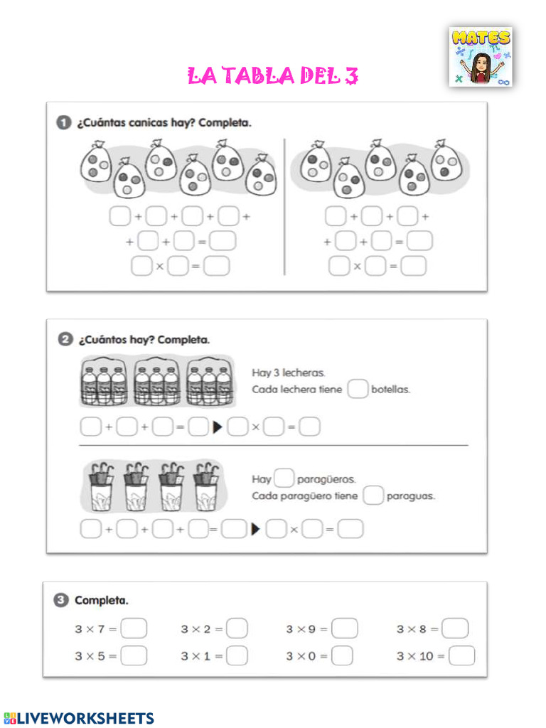 Tabla Del 3.. | PDF