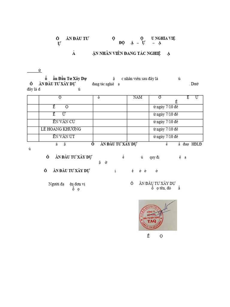 CAM KẾT NHÂN VIÊN GLOBOL | PDF