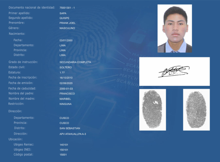 Ficha C4 Azul 75001301 | PDF