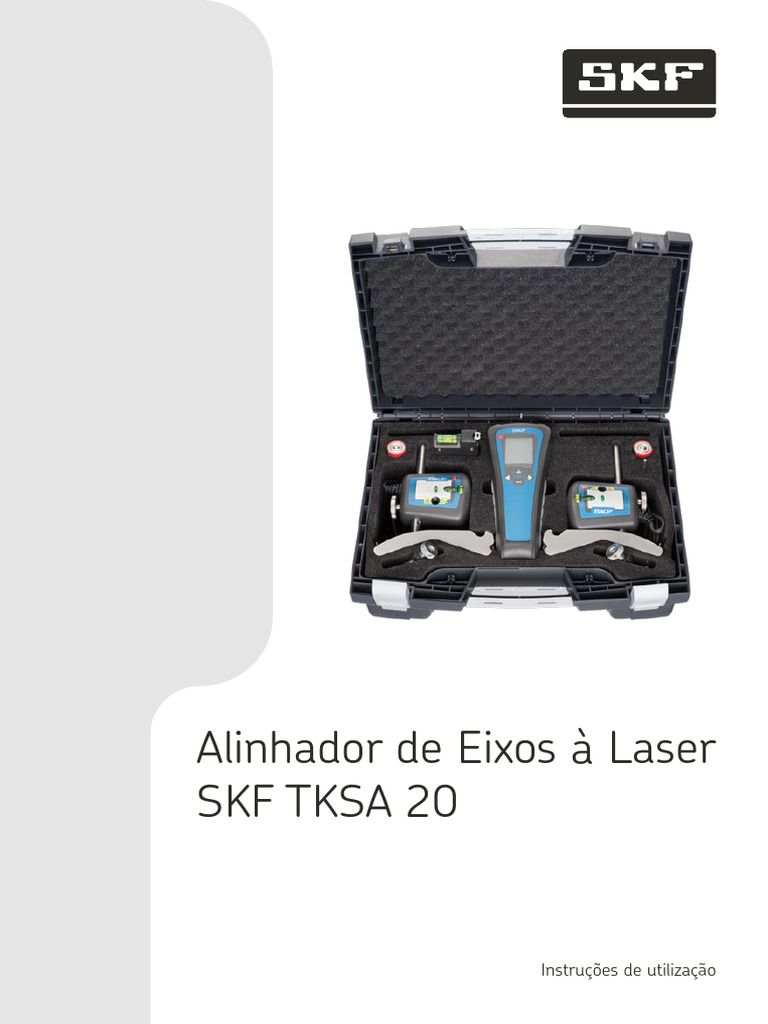 Instruções do Alinhador SKF TKSA 20 | PDF | Medição | Laser