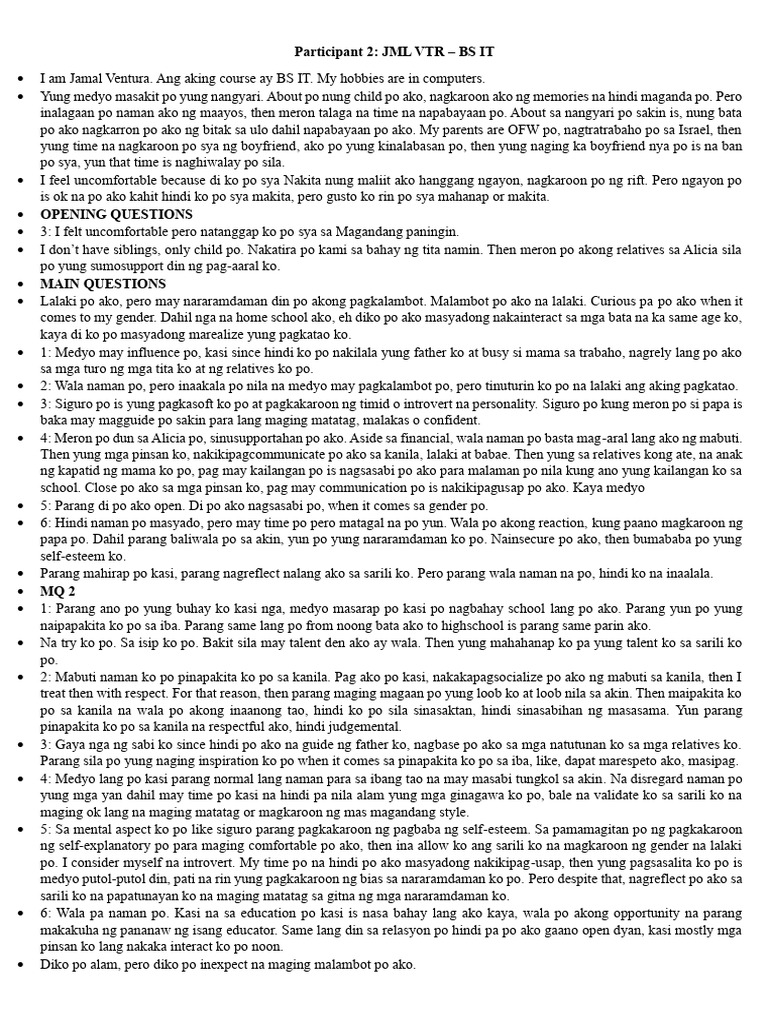 Verbatim Response | PDF