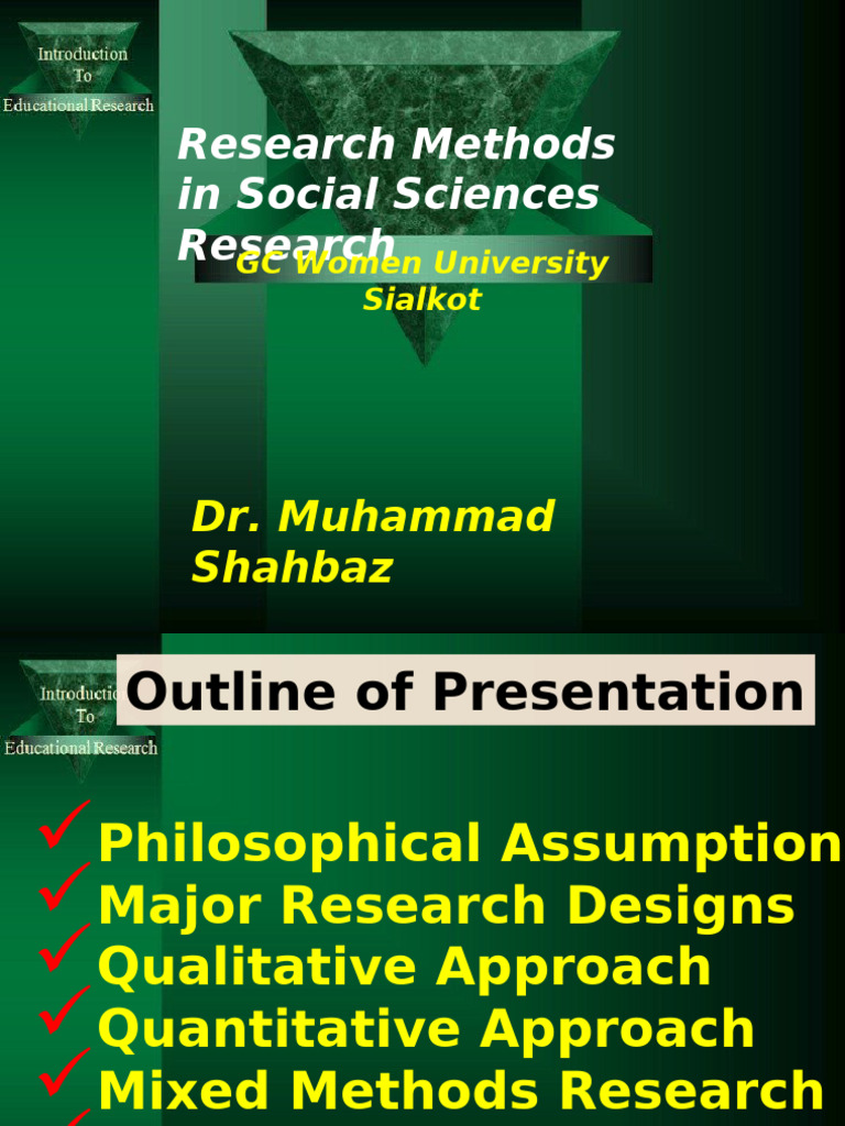 Social Science Research Methods Overview | PDF | Quantitative Research ...