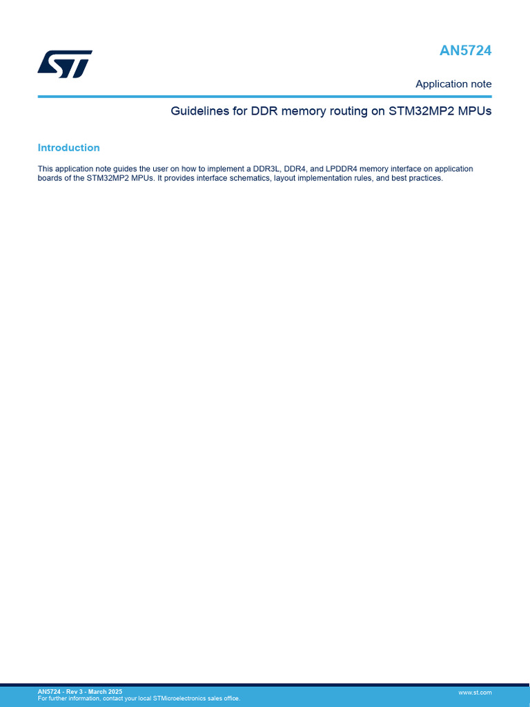 STM32MP2 DDR4/LPDDR4 Routing Guide | PDF | Capacitor | Computer Engineering