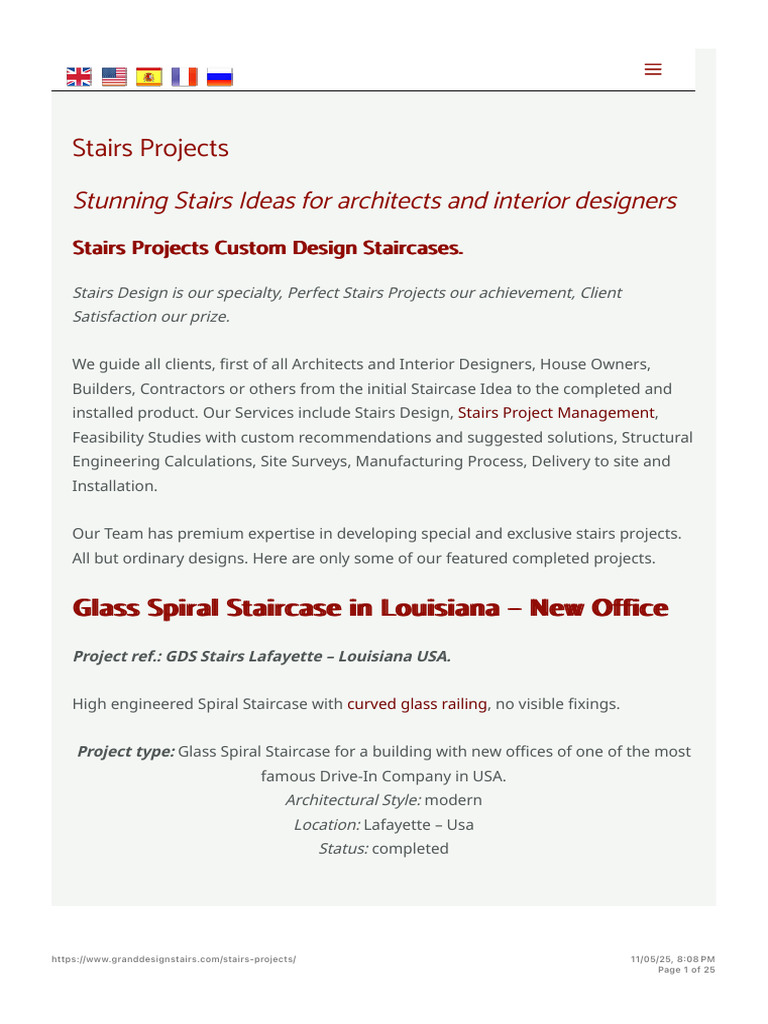 Grand Design Staircase Projects | PDF | Stairs | Architectural Elements