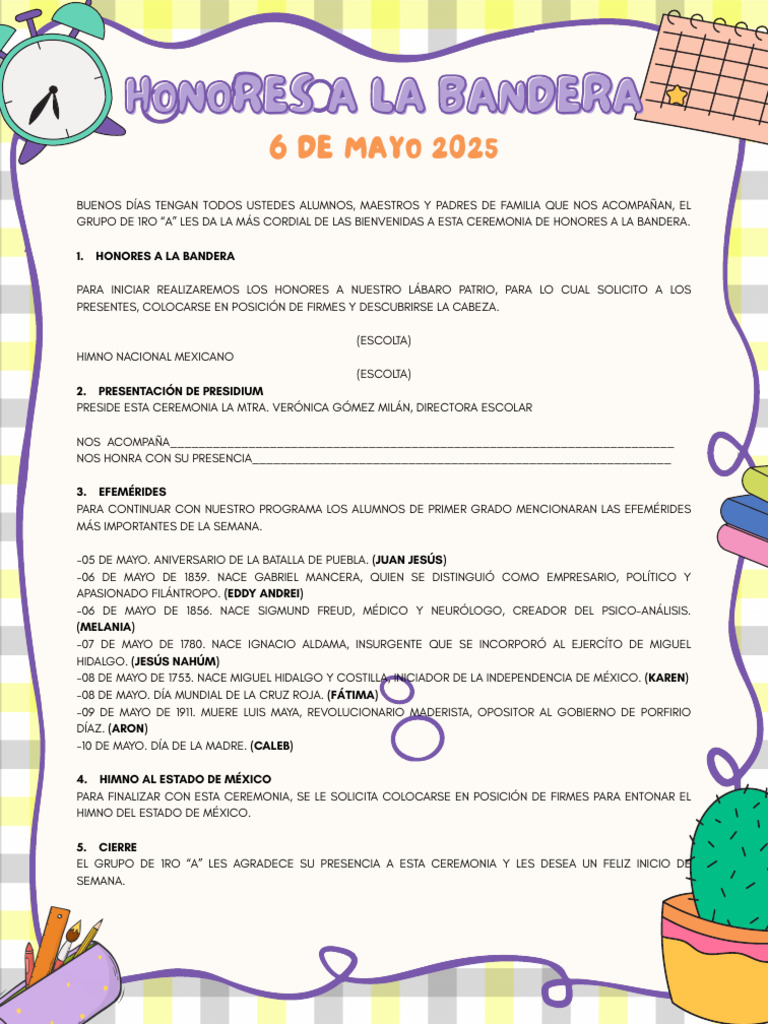 Colorful Cute Doodle Classroom Announcement Poster | PDF