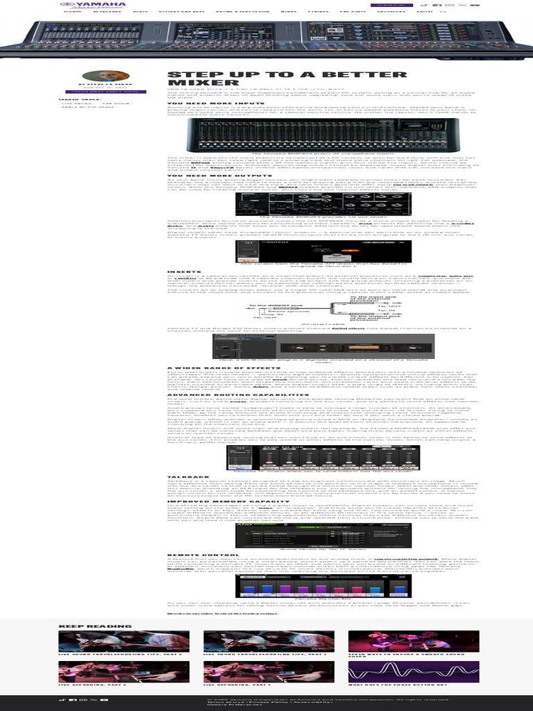 Step Up To A Better Mixer | PDF | Sound Production Technology | Recording