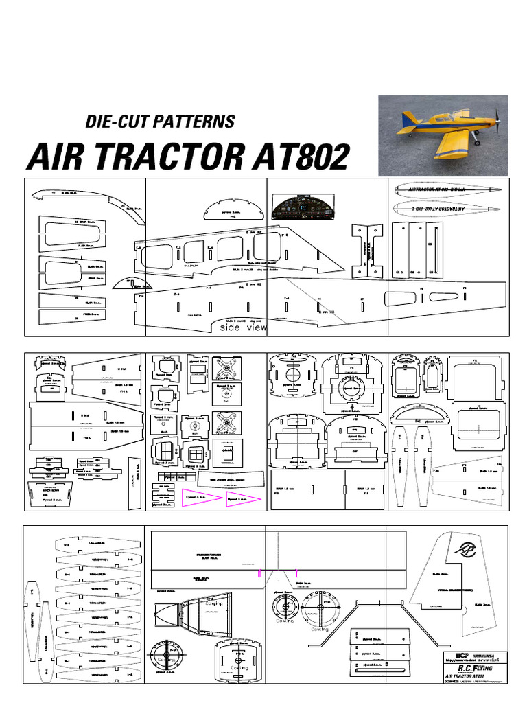 Airtractor AT802 Plywood Patterns Guide | PDF | Chess