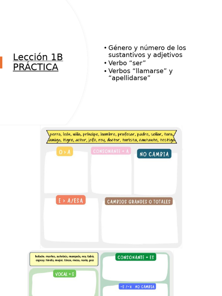 Leccion 1B - Practica | PDF