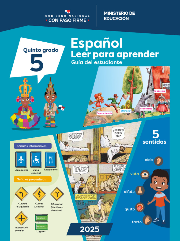 Guía de Español 5° Grado 2025 | PDF | Caperucita Roja | Aprendizaje