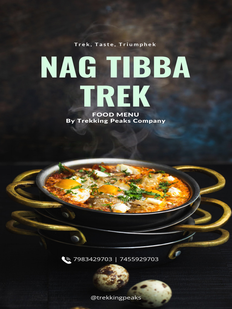 NAG TIBBA TREK FOOD MENU | PDF