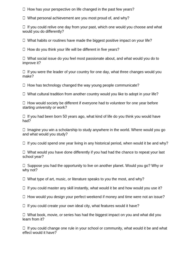How Has Your Perspective On Life Changed in The Past Few Years | PDF
