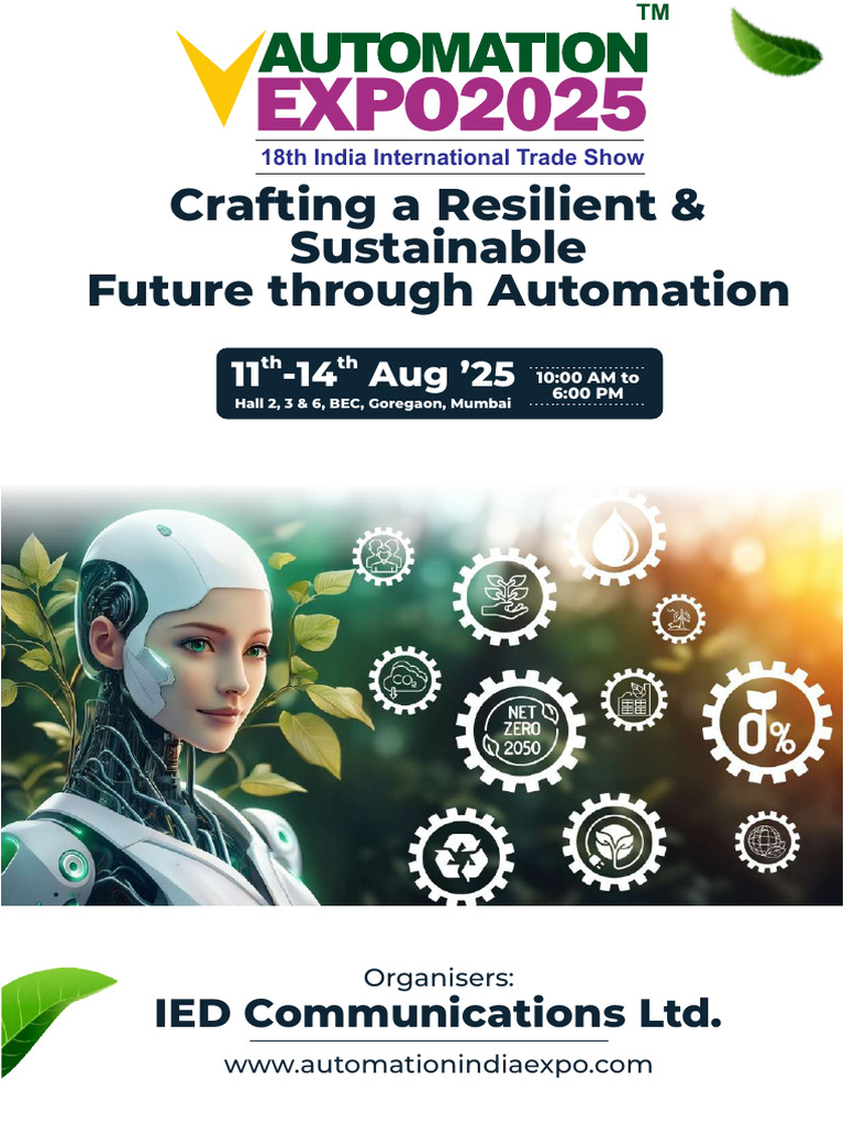 Automation Expo 2025: Sustainability Focus | PDF | Automation ...