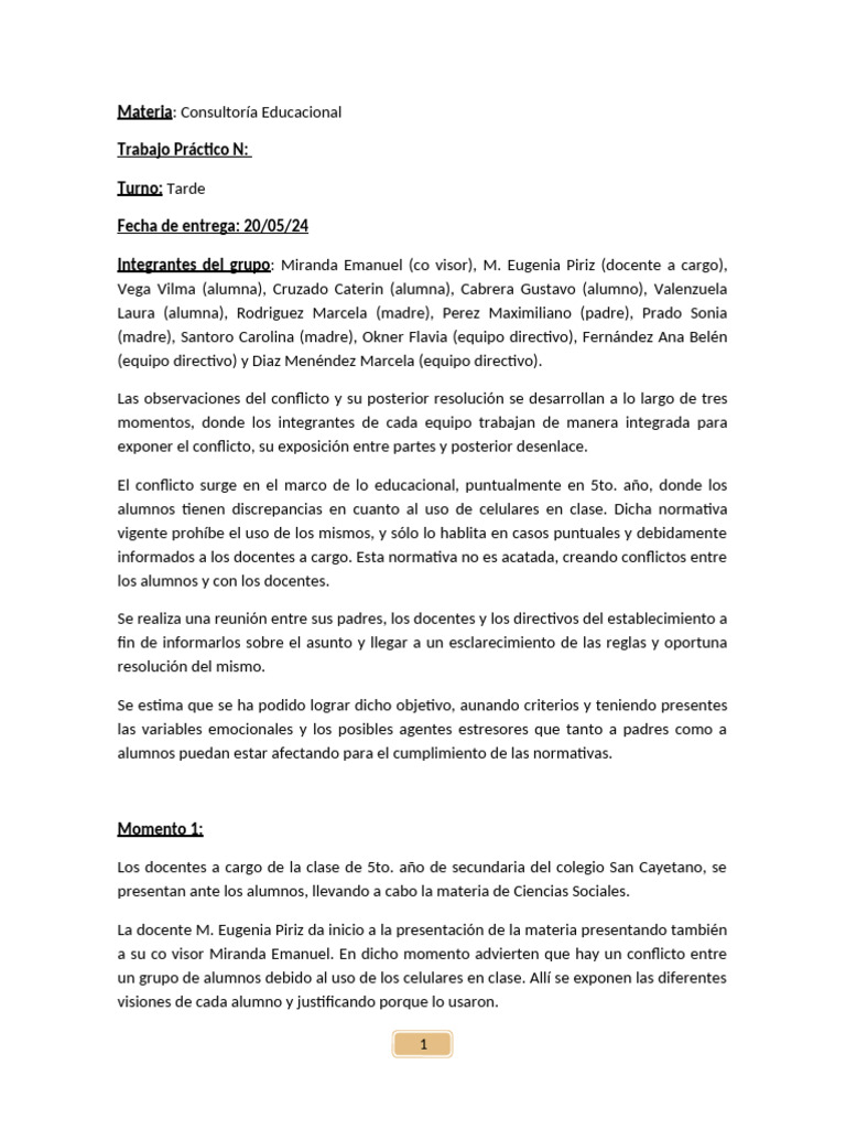 TP Grupal Revisado 2 | PDF | Comportamiento | Empatía