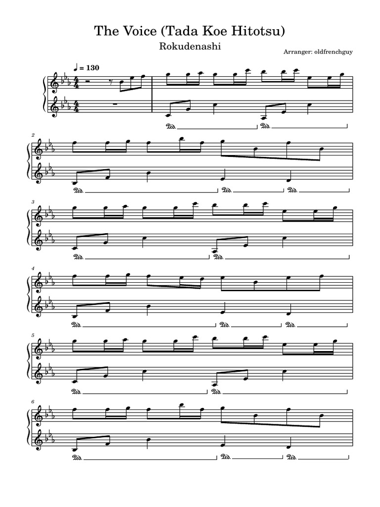 (Cm-Ebm) Bài Hát Tada | PDF