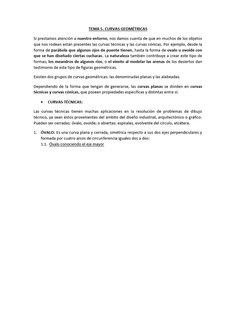 Curvas Geometricas | PDF