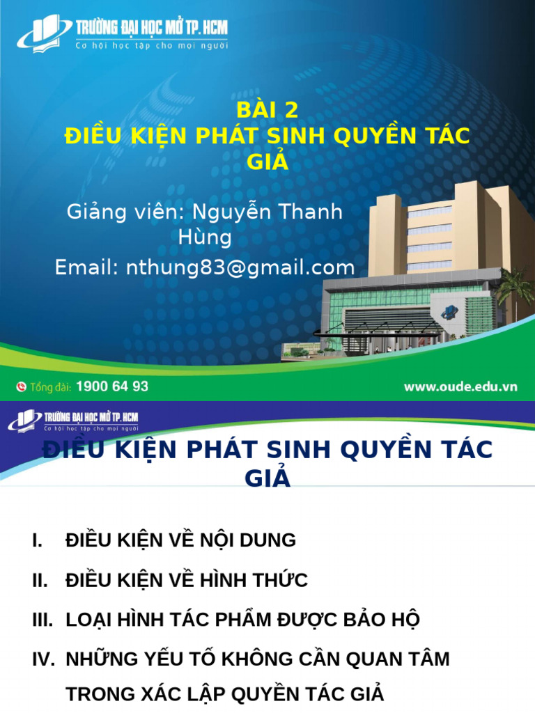 SHTT - Bai 2 - Dieu Kien Bao Ho QTG - VN | PDF