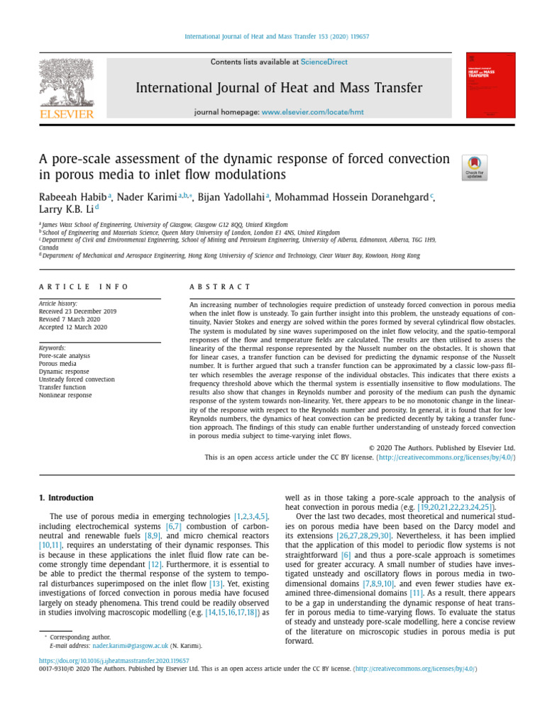 A Pore-Scale Assessment of The Dynamic Response of | PDF | Porosity ...