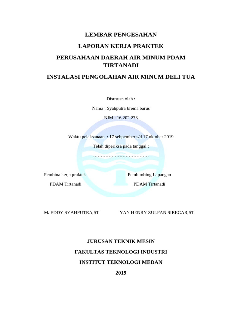 Lembar Pengesahan 1 | PDF