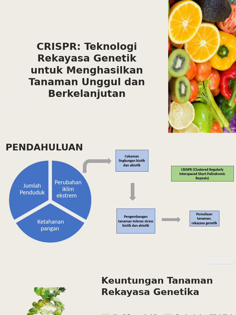 Crispr-Teknologi Rekayasa Genetik Untuk Menghasilkan Tanaman Unggul | PDF