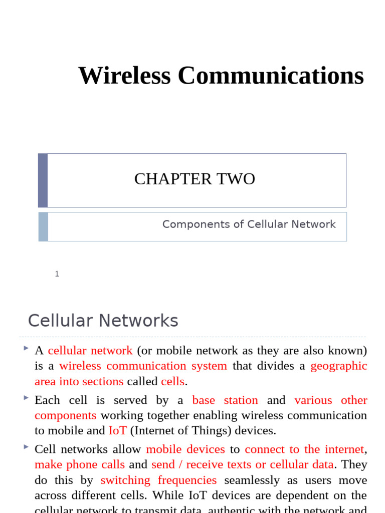 Wireless Communication - Chapter 2 | PDF | Cellular Network | Computer Network